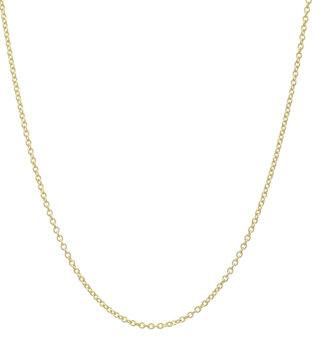 14k Yellow Gold Cable Chain Necklace